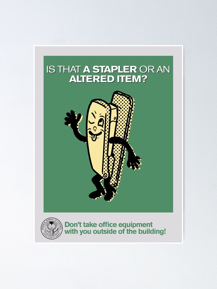 "CONTROL Stapler or Altered Item?" Poster for Sale by surrealvault ...