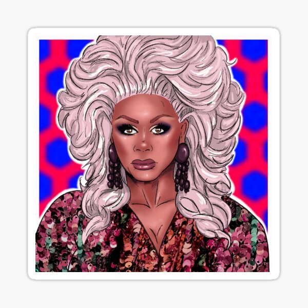 "Celebrating the icons - RuPaul from RuPauls Drag Race" Sticker for ...