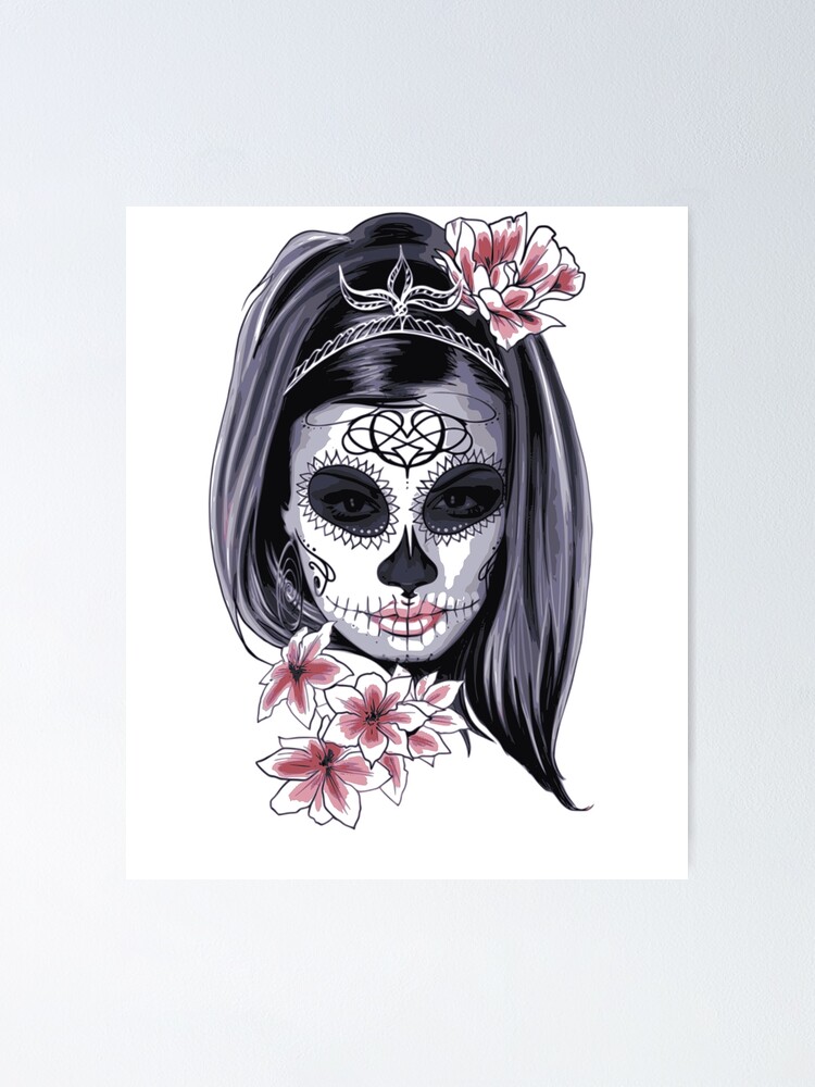 Girly Skull Tattoo Templates