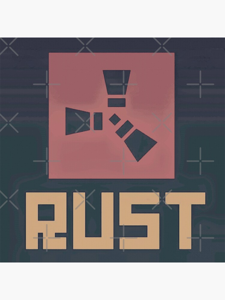 "Rust Game Logo" Sticker for Sale by CTTDesigns | Redbubble