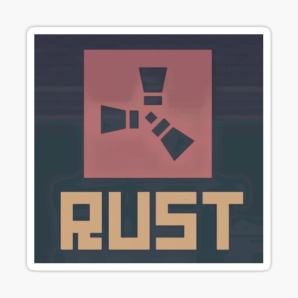 "Rust Game Logo" Sticker for Sale by CTTDesigns | Redbubble