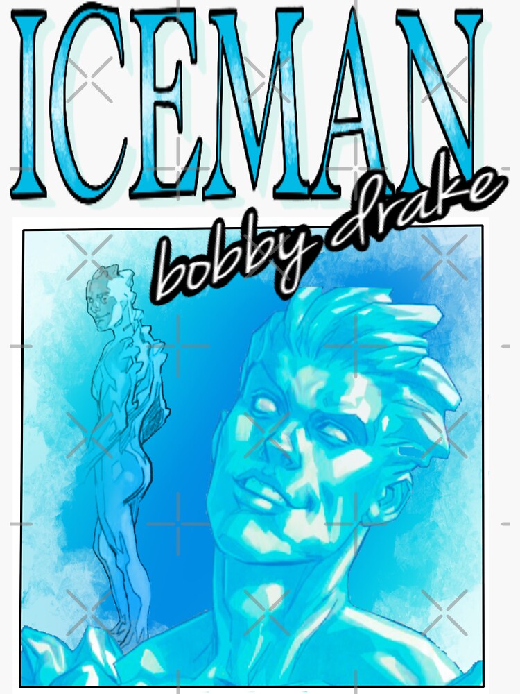 "iceman | bobby drake" Sticker for Sale by thatssosidra | Redbubble