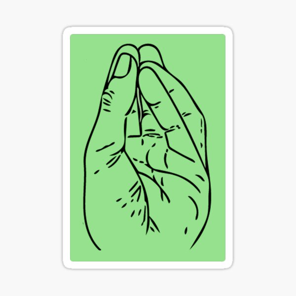 "Italian hand" Sticker for Sale by Menadelia | Redbubble