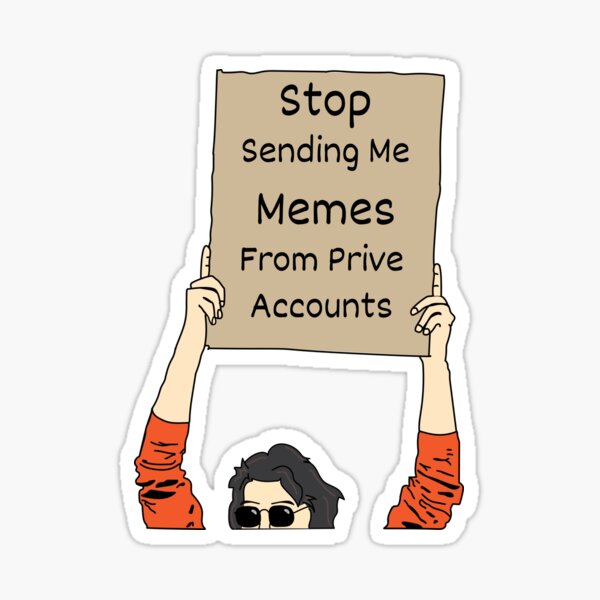 "Dude With Sign Instagram Memes" Sticker for Sale by lewisRv | Redbubble