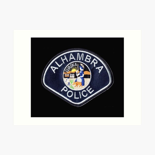 "Alhambra Police Patch Logo" Art Print by lawrencebaird | Redbubble