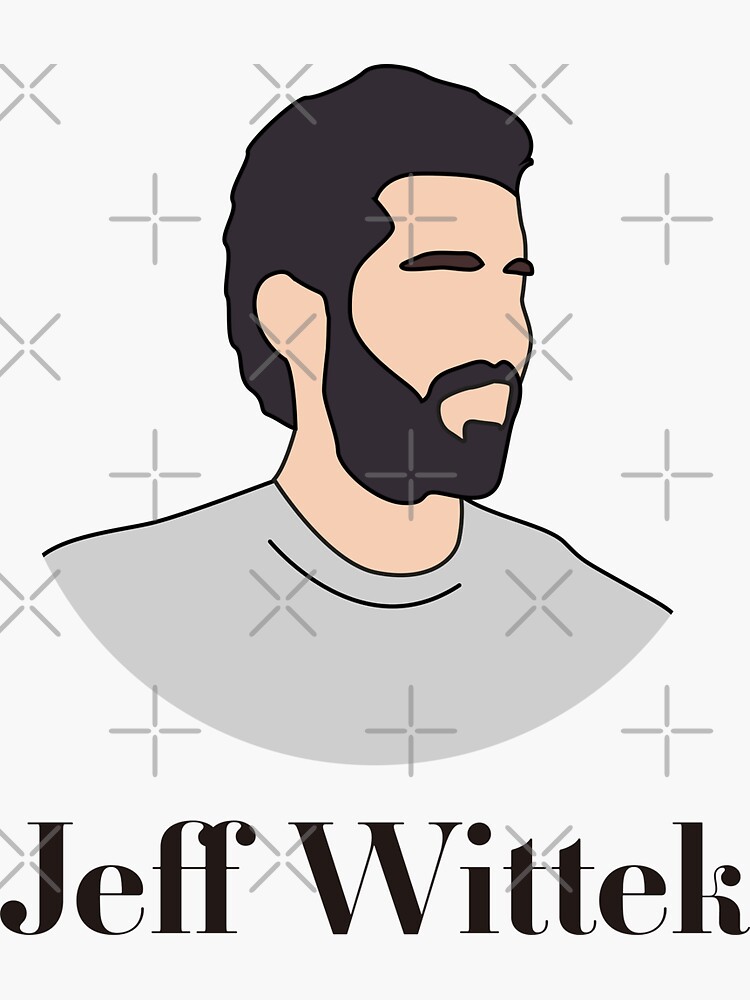 "Jeff Wittek Vector Artwork Sexy Hair Style with Name" Sticker by art ...
