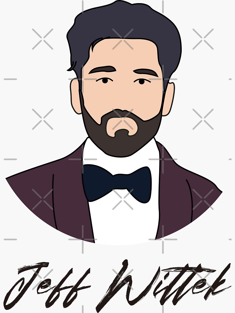 "Sexy Jeff Wittek Vector Artwork Style Handwritten" Sticker for Sale by ...