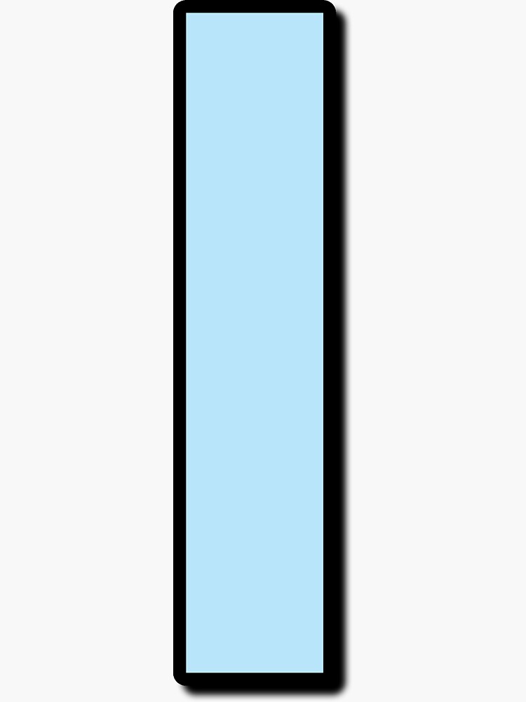 "Blue letter I" Sticker for Sale by imantahar | Redbubble