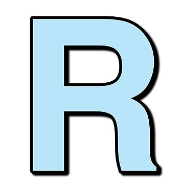 "Blue letter R" Sticker for Sale by imantahar | Redbubble