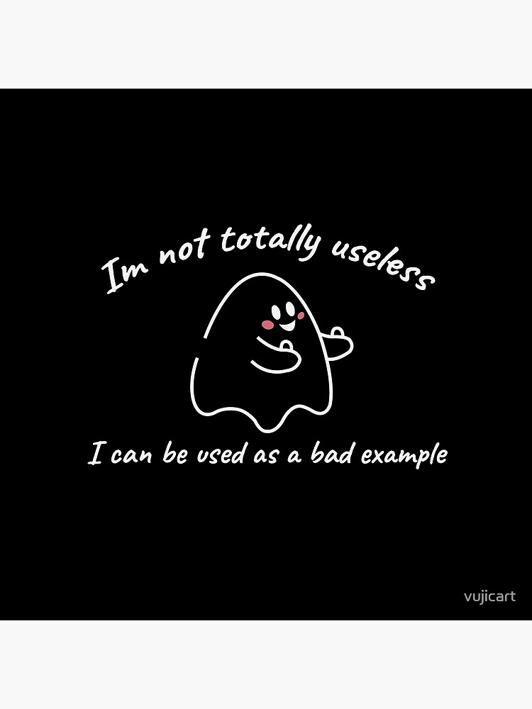 "Bad Example Ghost" Poster for Sale by vujicart | Redbubble