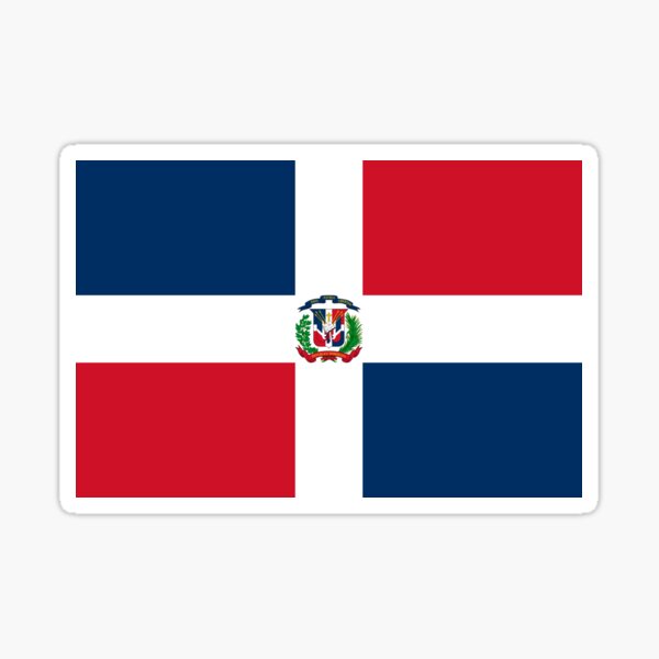 "Dominican Republic Flag" Sticker for Sale by FlagsOnStuff | Redbubble