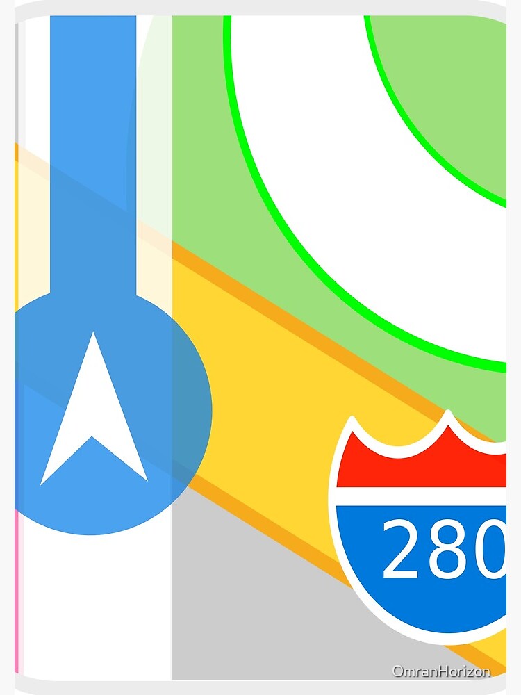 "iphone apple maps logo" Spiral Notebook for Sale by OmranHorizon ...