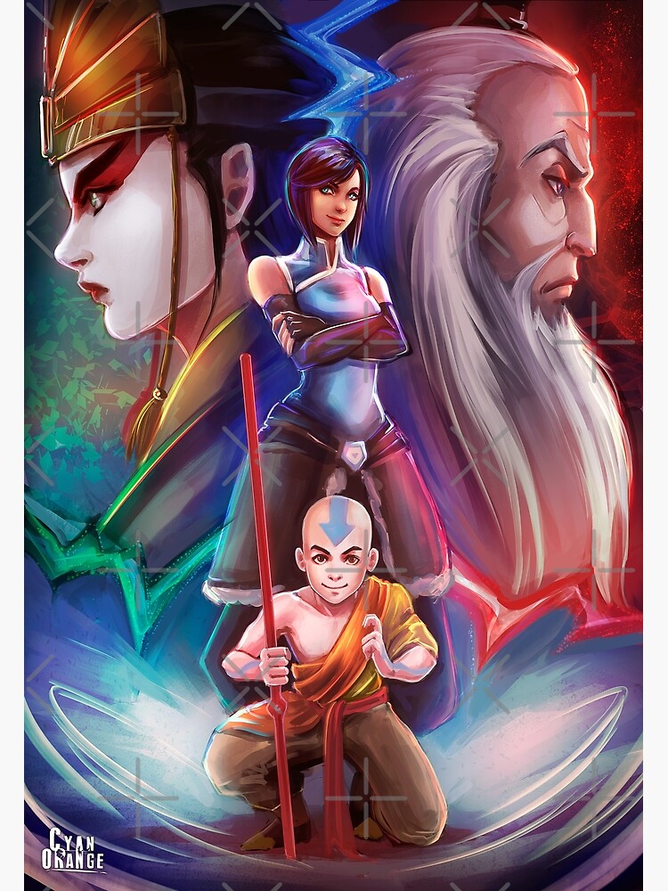 "Avatars" Poster for Sale by Cyan Orange Studio | Redbubble