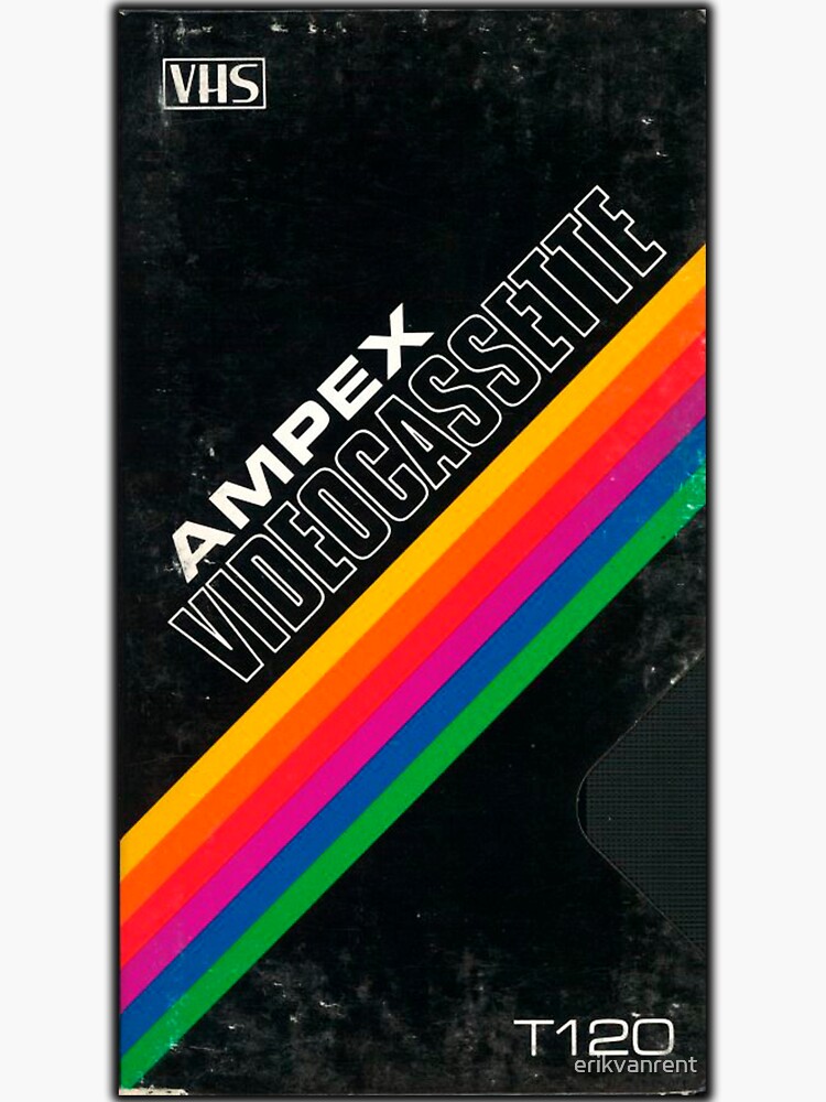 "Ampex Videocassette(RETRO VHS COVER)" Sticker by erikvanrent | Redbubble