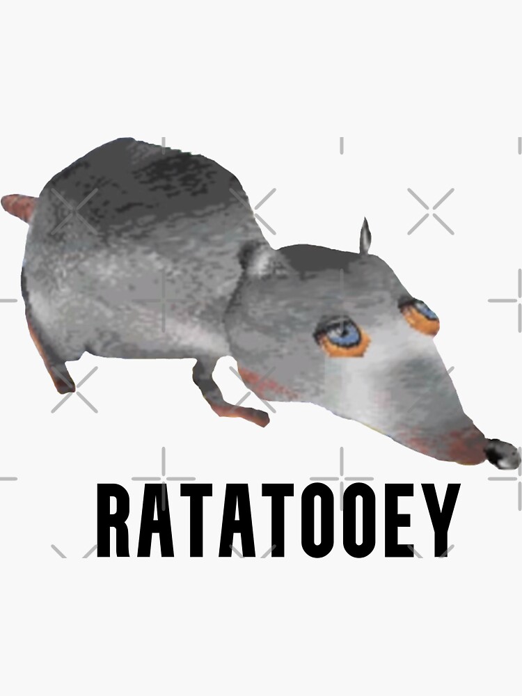 "Ratatooey" Sticker for Sale by EdgyStuffSold | Redbubble