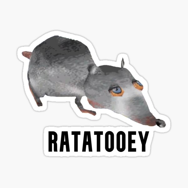 "Ratatooey" Sticker for Sale by EdgyStuffSold | Redbubble