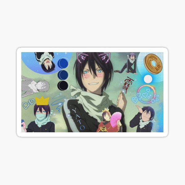 "Yato Senpai Noragami" Sticker for Sale by FreshBrogurt | Redbubble