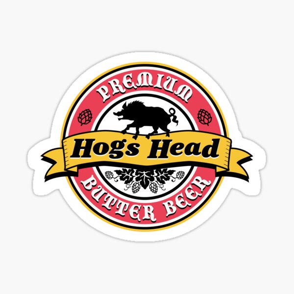 "Hogs Head Butter Beer" Sticker by DetourShirts | Redbubble