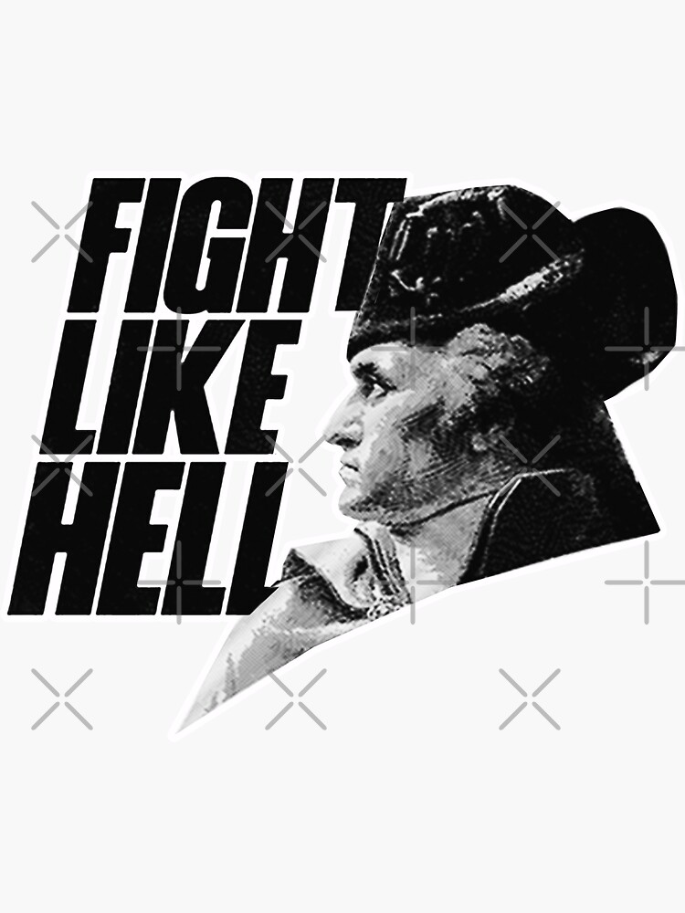"FIGHT LIKE HELL FOR FREE SPEECH STICKER AND SHIRT " Sticker for Sale by WatermelonHome | Redbubble