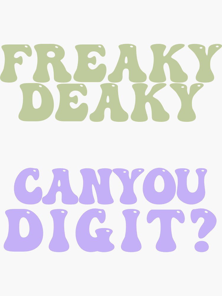 "Can You Dig It | Freaky-Deaky | 70s Sticker Set | Seventies Retro ...