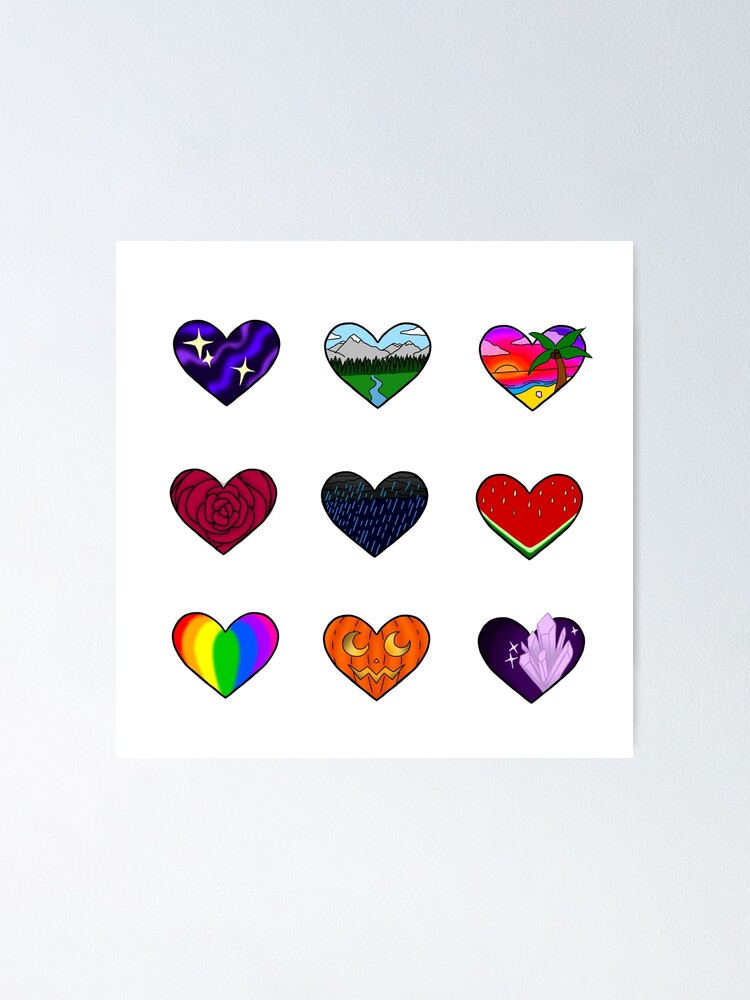 "Hearts Flash Sheet" Poster for Sale by CarmineNCobalt | Redbubble
