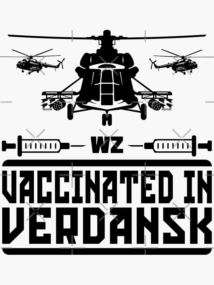 "Vaccinated In Verdansk" Sticker by DragonGFX | Redbubble