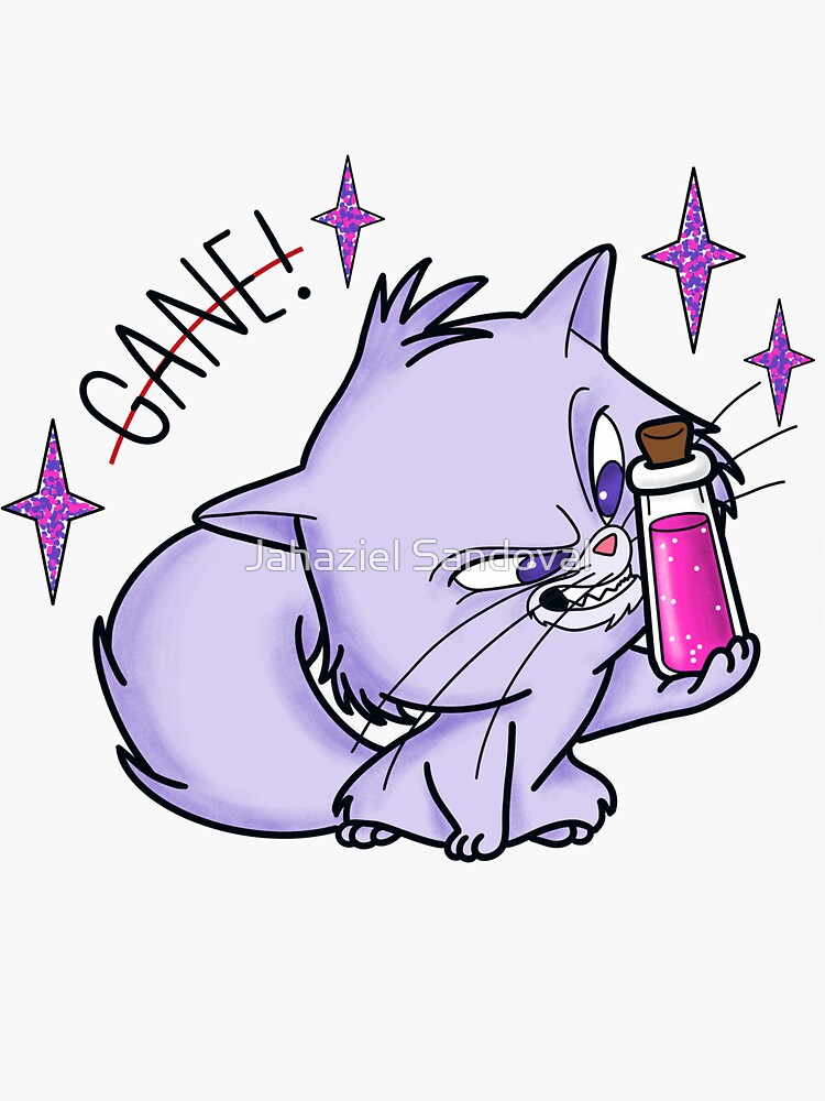 "Yzma Gato The Emperor's Folly" Sticker by Geek-Opedia | Redbubble