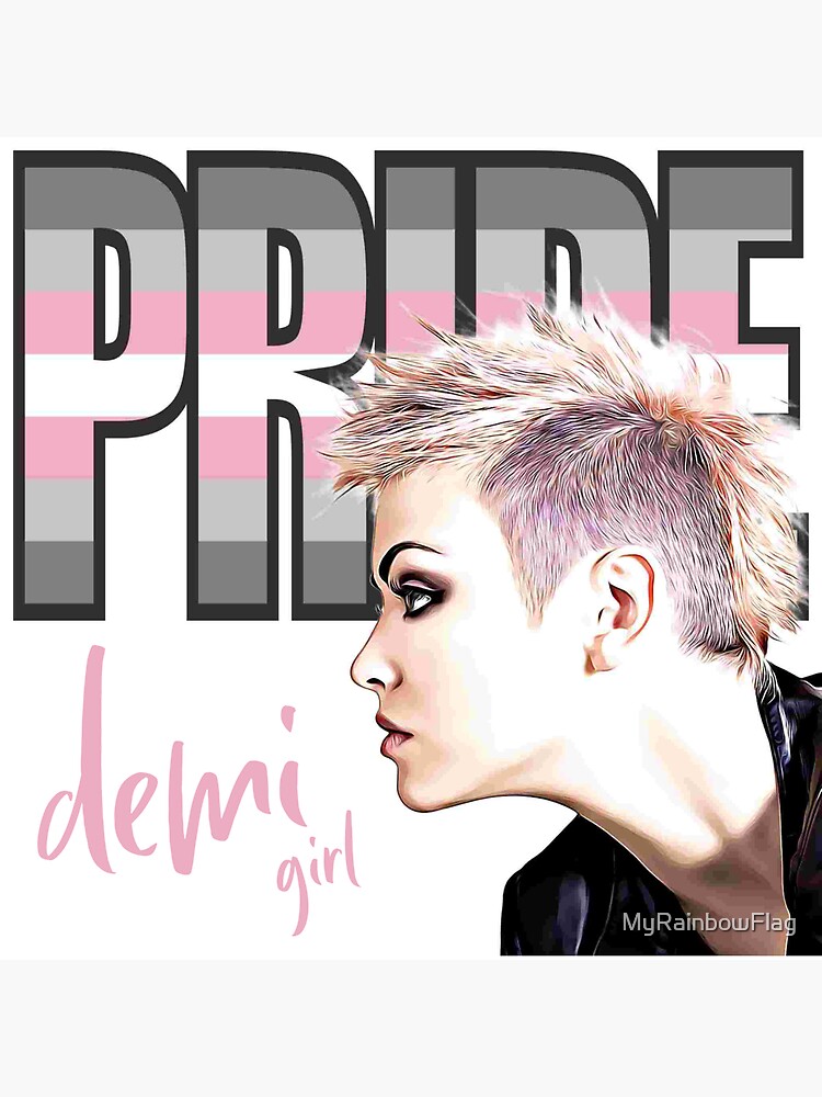 "Demigirl Sticker " Sticker for Sale by MyRainbowFlag | Redbubble