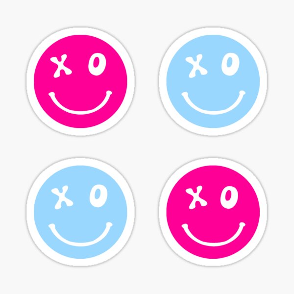 "Preppy Smiley Sticker Pack " Sticker for Sale by janiepullen | Redbubble