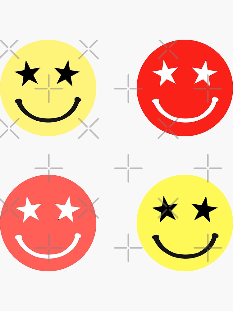 "Preppy Smiley Sticker Pack - XO Chi " Sticker for Sale by janiepullen ...