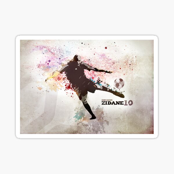 "Art Zidane Illustration" Sticker for Sale by clinklap | Redbubble