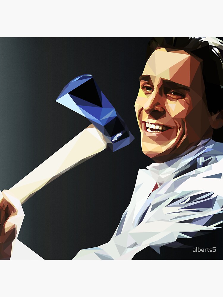 "Patrick Bateman" Sticker for Sale by alberts5 | Redbubble