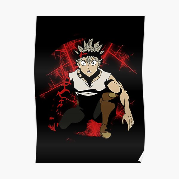 "Black Clover Asta Shocked Cool " Poster for Sale by RyelVeneg | Redbubble
