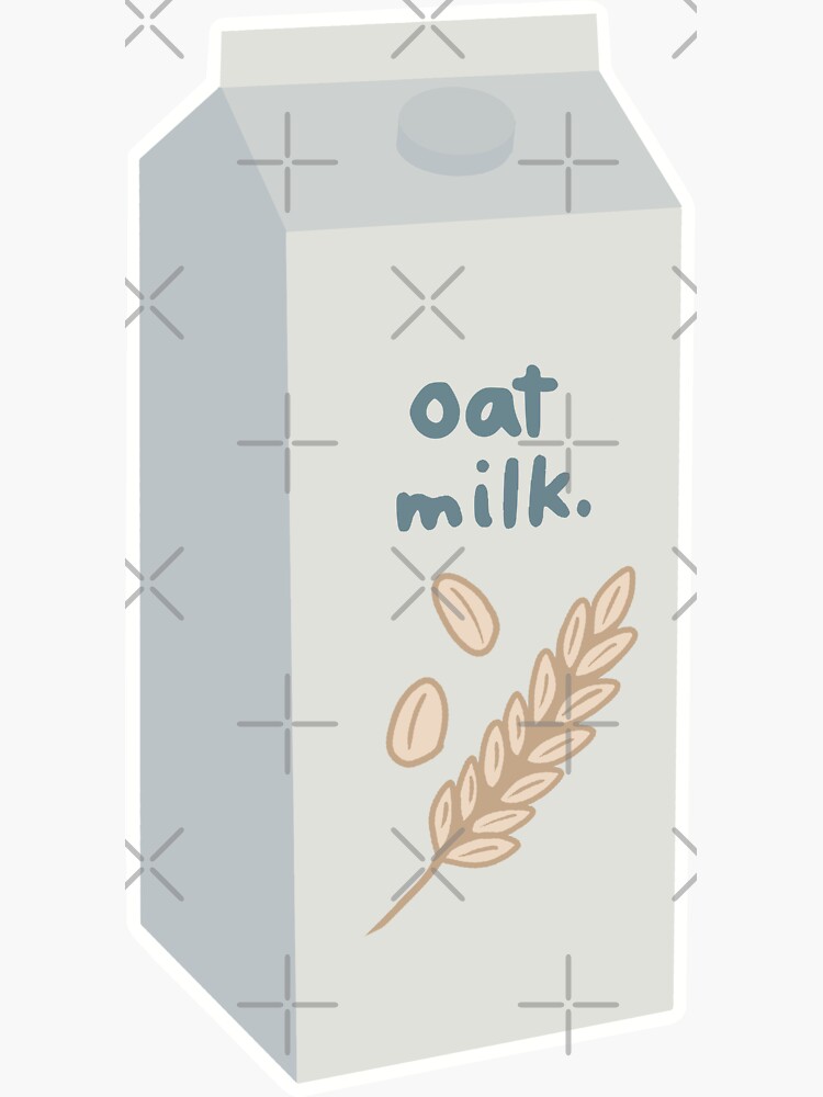 "Oat milk carton" Sticker by itsabbydoodles | Redbubble