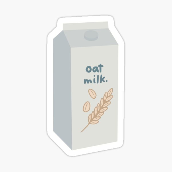 "Oat milk carton" Sticker by itsabbydoodles | Redbubble