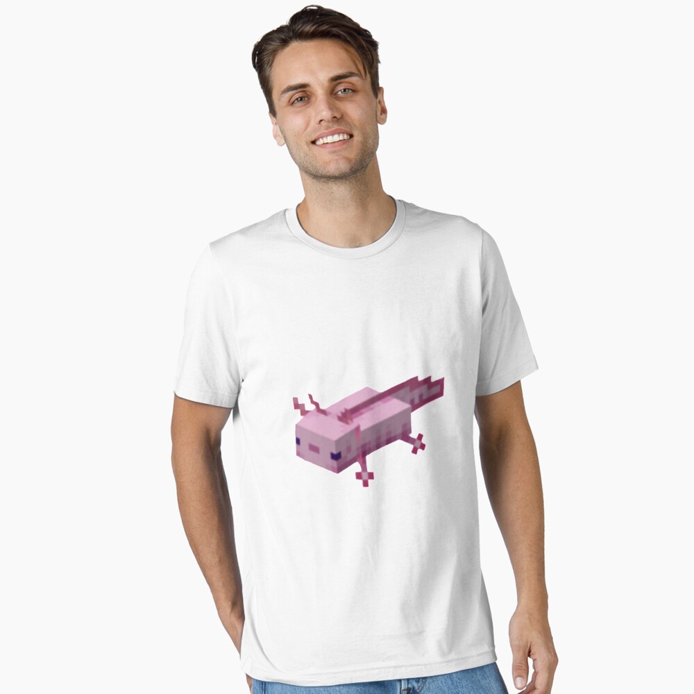 "pink minecraft axolotl " Sticker for Sale by isabellebee | Redbubble