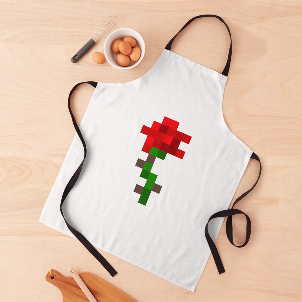 "minecraft rose/poppy " Sticker for Sale by isabellebee | Redbubble