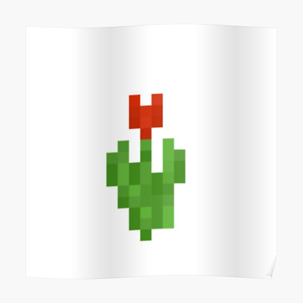 "minecraft red tulip " Poster for Sale by isabellebee | Redbubble