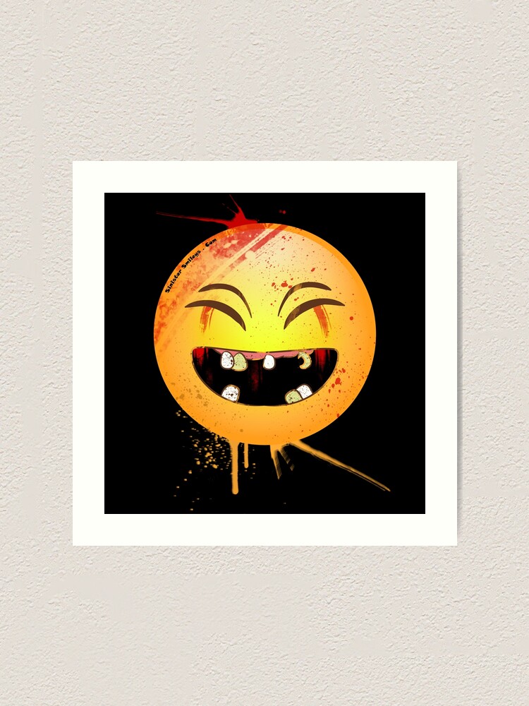"Bad Teeth Smiley Monster Face" Art Print by SinisterSmileys | Redbubble