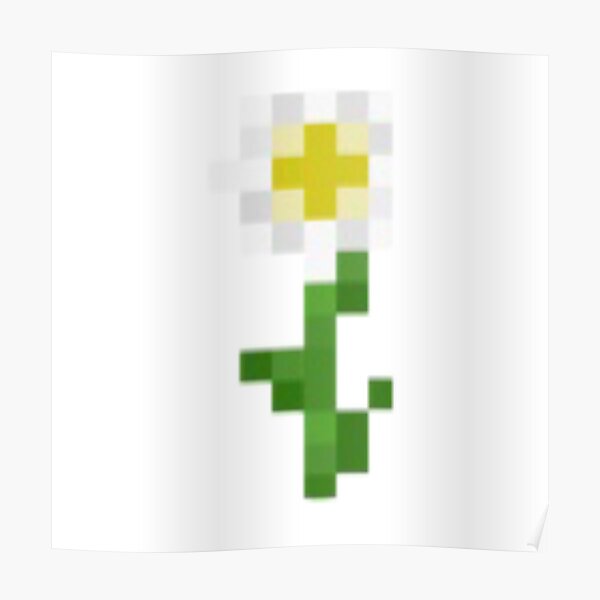 Minecraft Daisy Poster For Sale By Isabellebee Redbubble