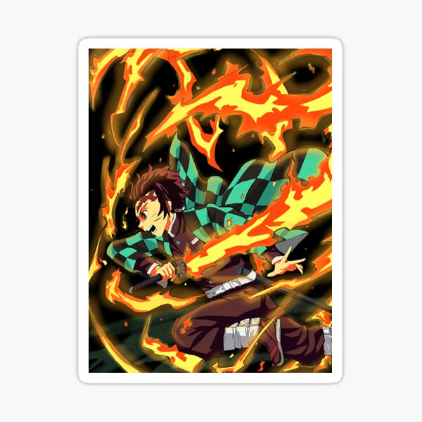 "tanjirou slayer " Sticker for Sale by RyelVeneg | Redbubble