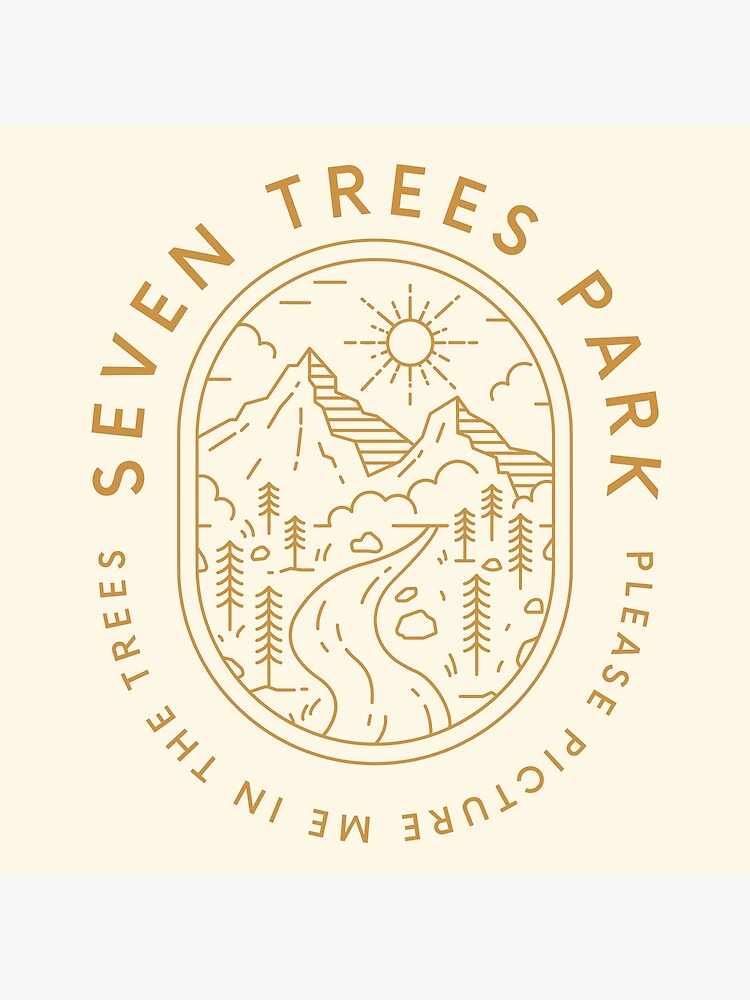 "seven trees park "seven" | folklore album | seven lyrics" Poster by ...