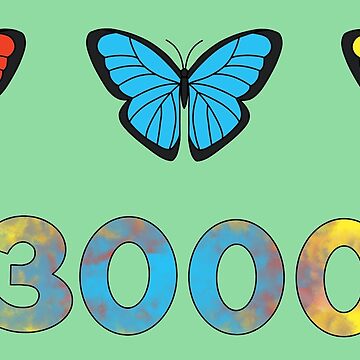"Butterfly 3000" Sticker for Sale by AnnieGarbs | Redbubble
