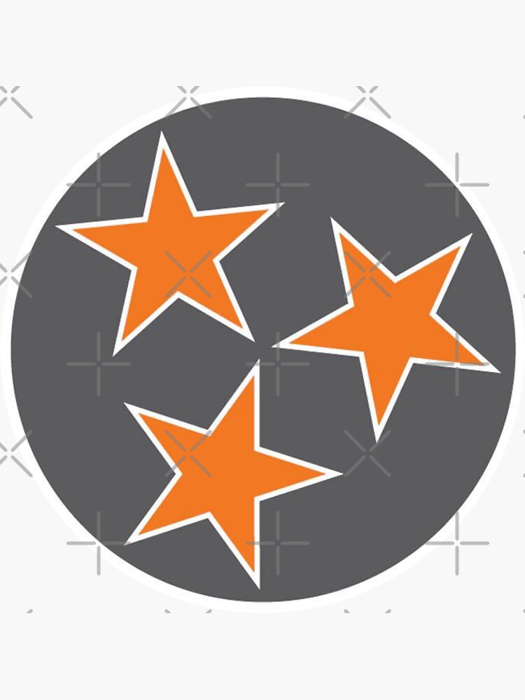 "Gray Tri Star" Sticker for Sale by Strings Stan | Redbubble