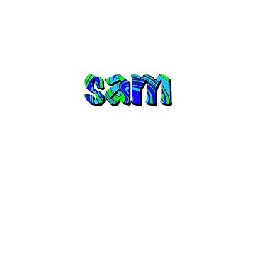 "sam " Sticker for Sale by Brooke Miller | Redbubble
