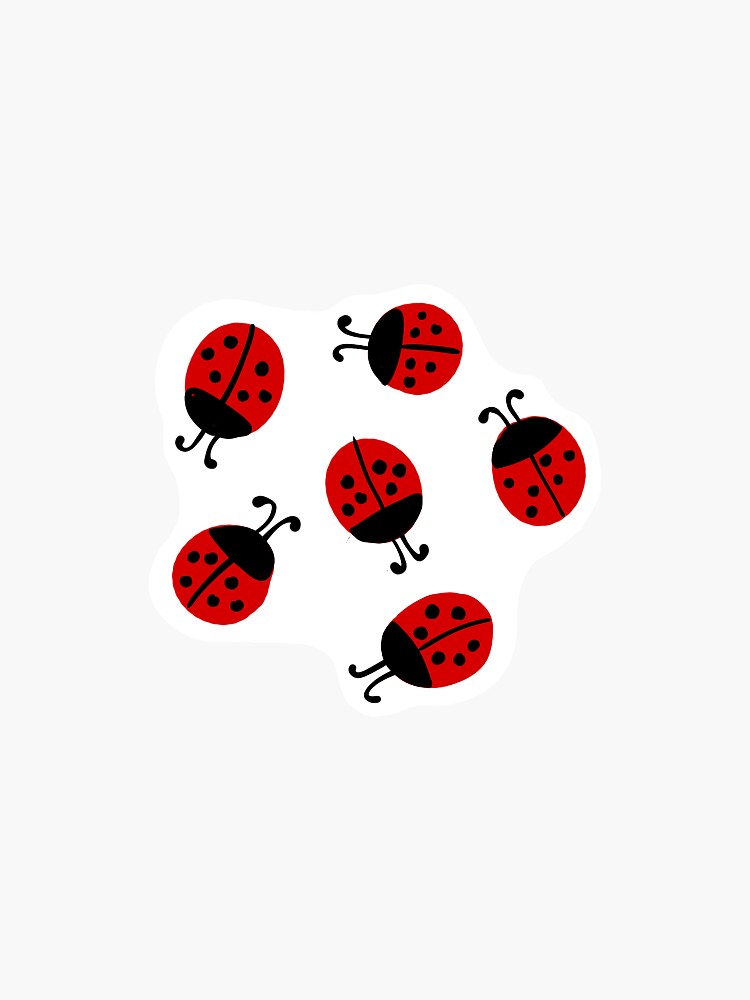"Lady Bugs" Sticker for Sale by SKasper157 | Redbubble