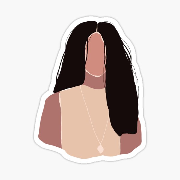 "Copy of Modern Abstract Art (Real People Face Illustration) " Sticker ...