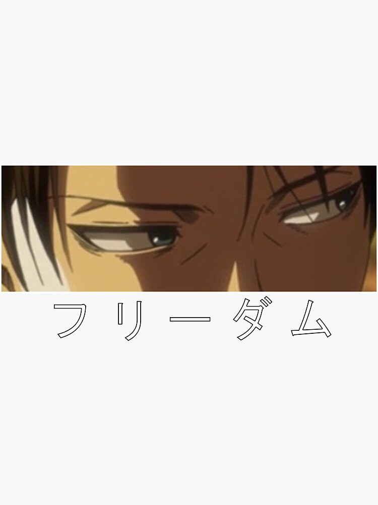 ""Levi" Stare | Attack on Titan" Sticker by Sacr3dProducts | Redbubble