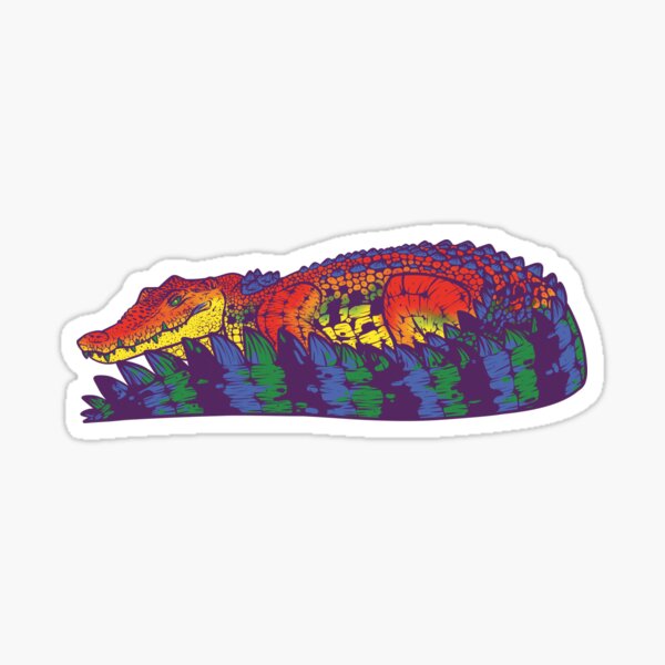 "Estuarine Crocodile- Pride (LGBT+)" Sticker for Sale by Kade Skelton ...