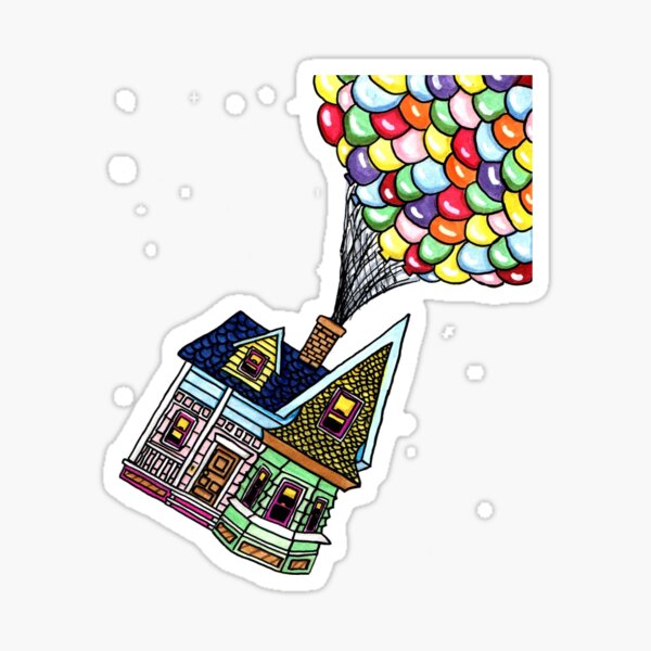 "UP HOUSE" Sticker for Sale by Jamestanner3907 | Redbubble